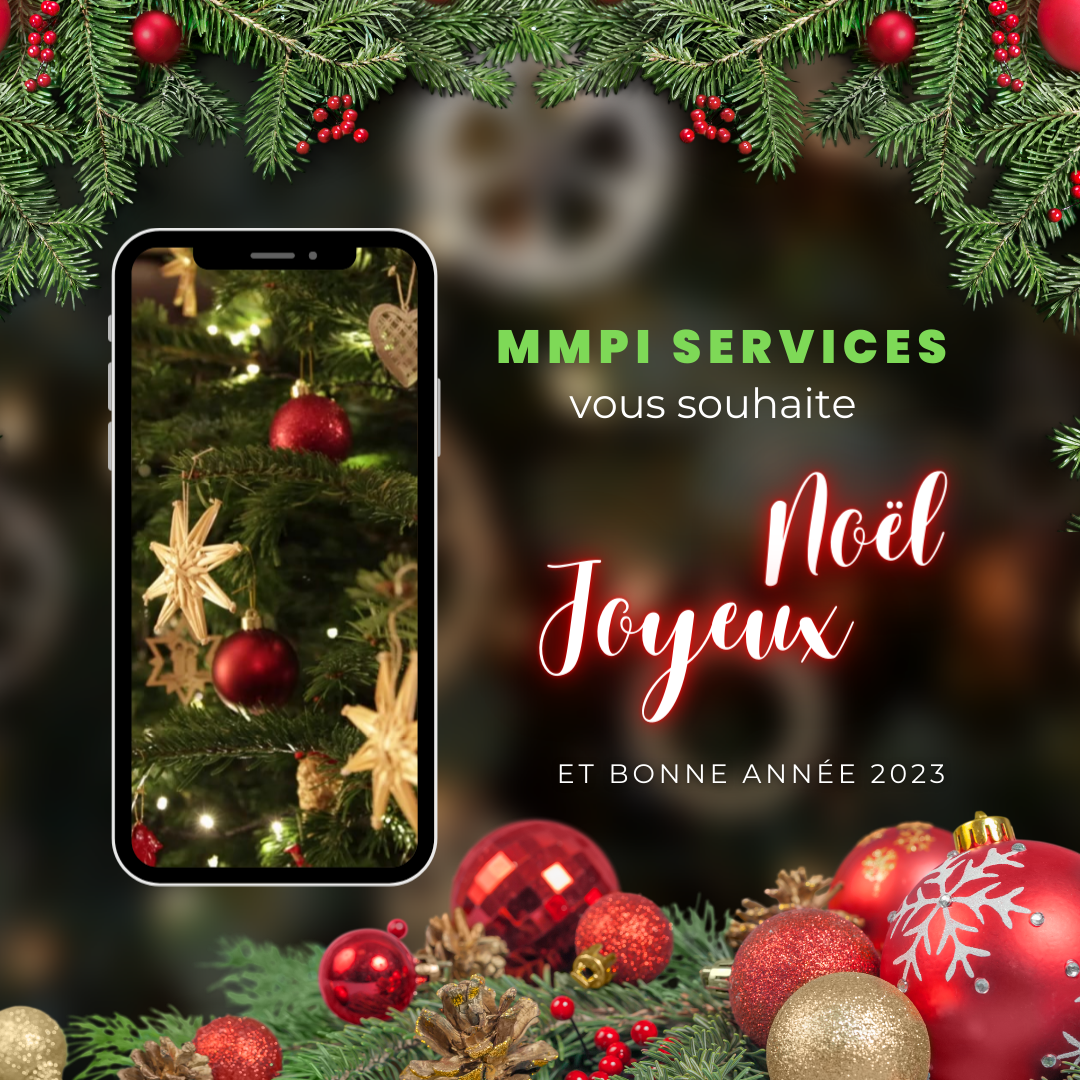 MMPI Services vous souhaite les meilleurs vœux à l'occasion de la fête de Noël. - MMPI Services